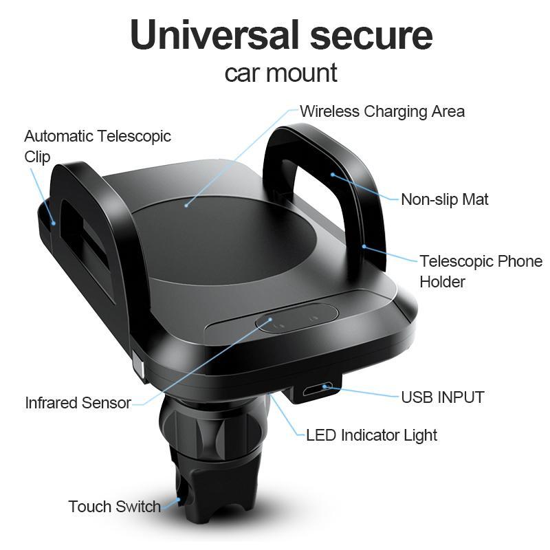 Smart Car Mount with Wireless Charging – Perfenq
