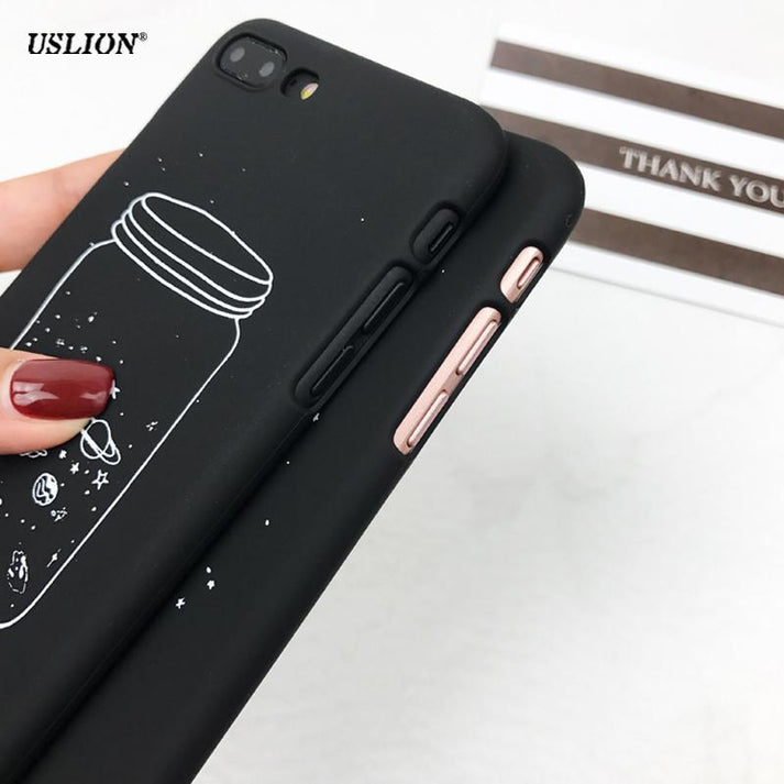 Cute Cartoon Case: Minimalistic Design (for all iPhones) – Perfenq