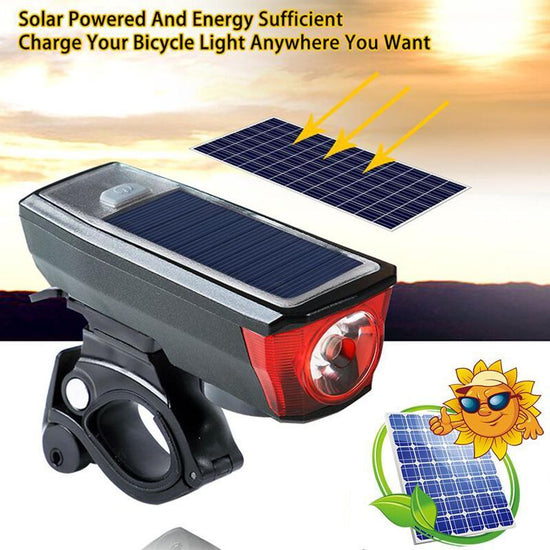 Multi-Function Solar Power Bike Light – PerfenQ